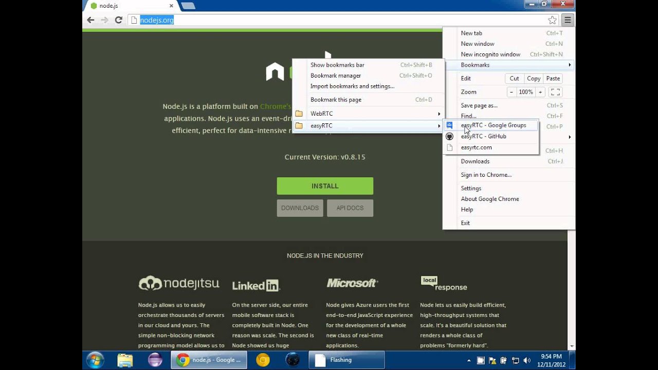 Quick and dirty easyRTC Windows 7 Install - YouTube