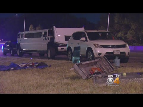 Hummer Limo Involved In Crash