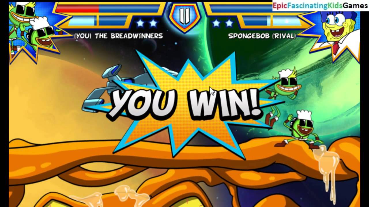 The Breadwinners VS SpongeBob SquarePants In A Nickelodeon Superhero ...