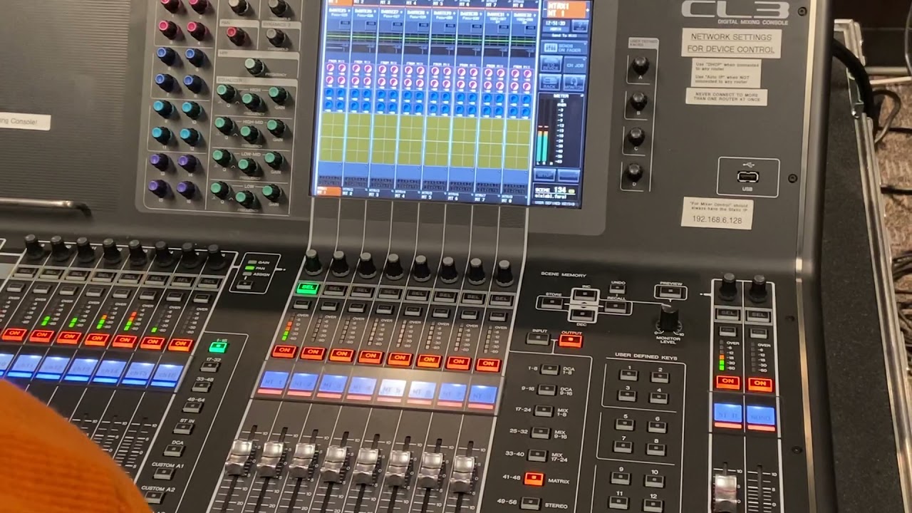 Yamaha CL3 Mixing 18 Matrixing - YouTube