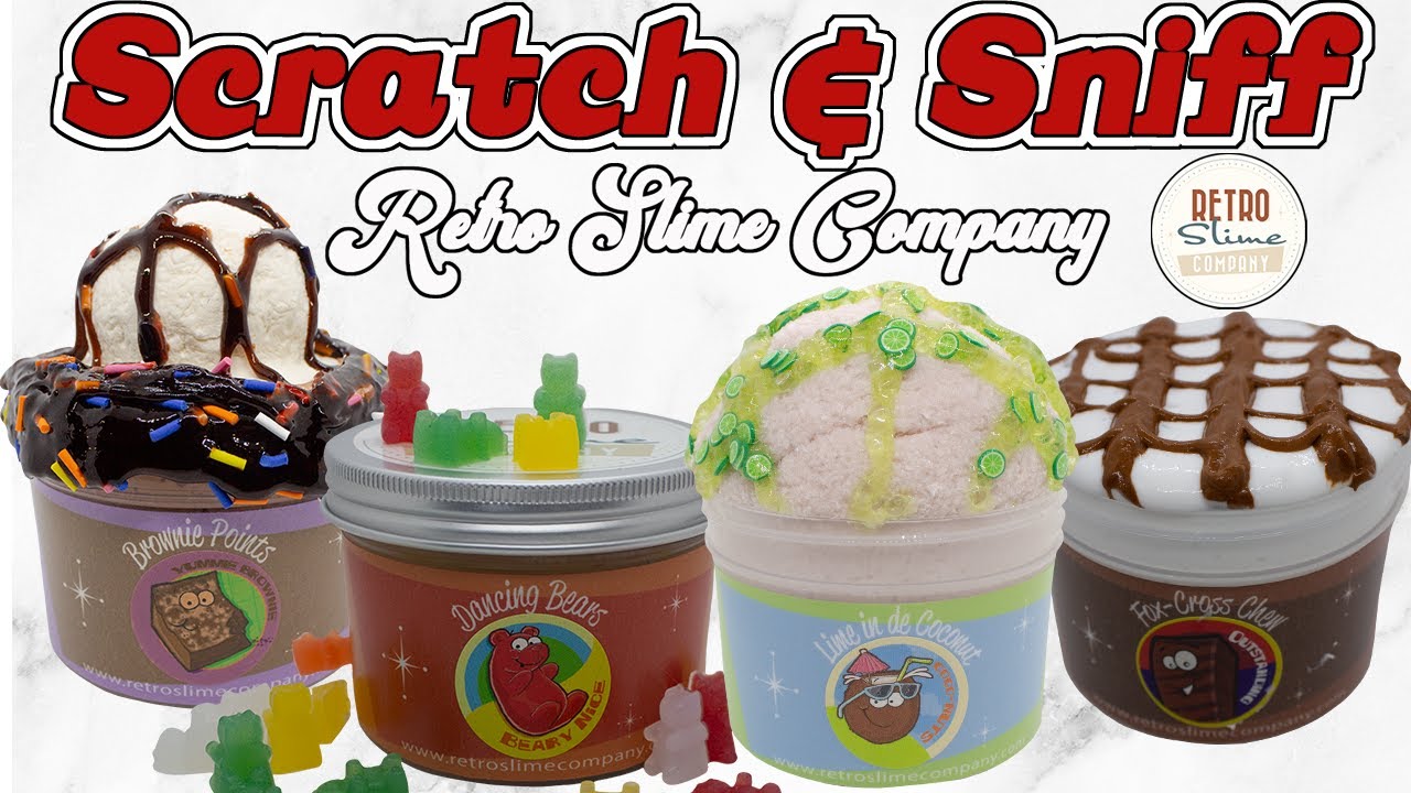 Retro Slime Company Slimes (Featuring Scratch & Sniff Slimes!!) - YouTube