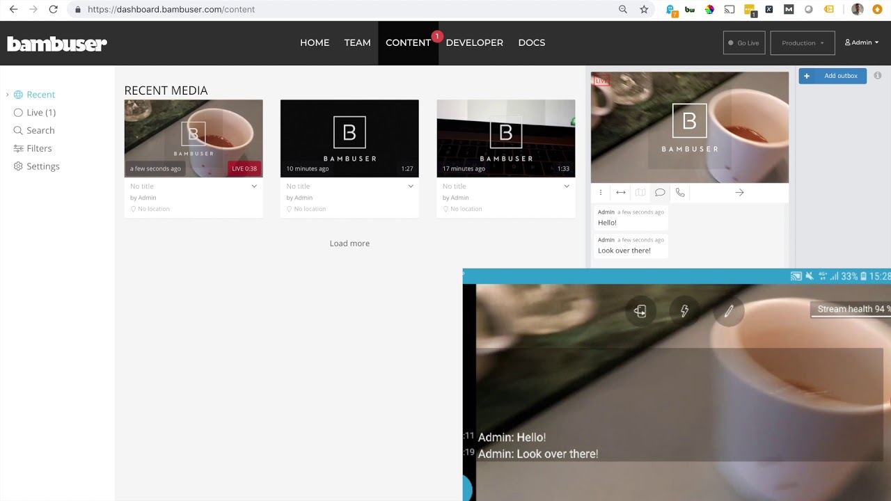 How to do a Mobile Live Stream using the Bambuser Broadcaster app for iOS/Android - YouTube