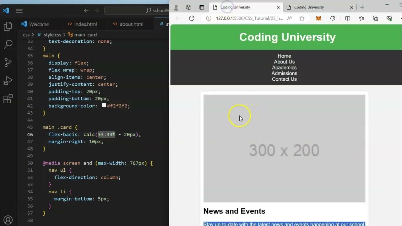 Build a Simple Landing Page with HTML and CSS Only - Part 2 | Full HTML & CSS Course For ...