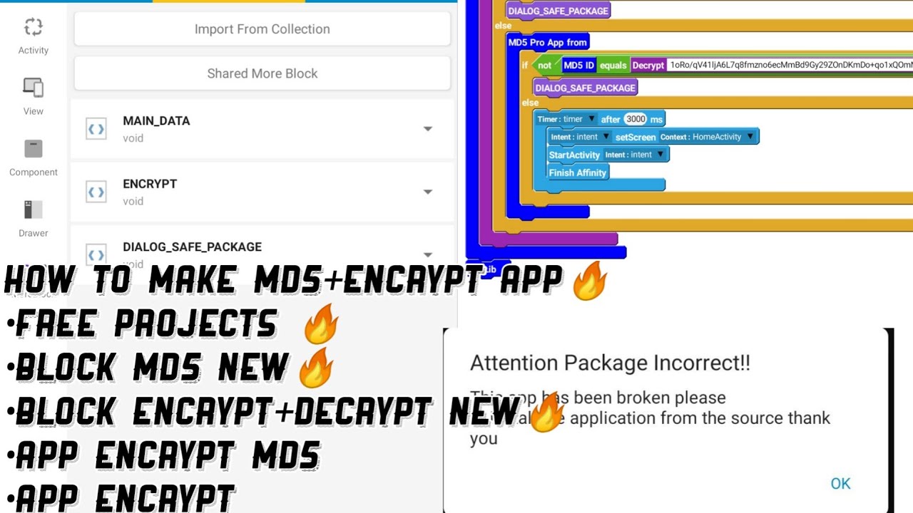 How To Use MD5 Hash and Encrypt App🔥 | Sketchware Indonesia - YouTube