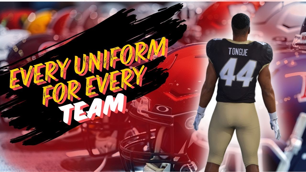 College Football 25 - Every Uniform for Every Team in the Game - YouTube