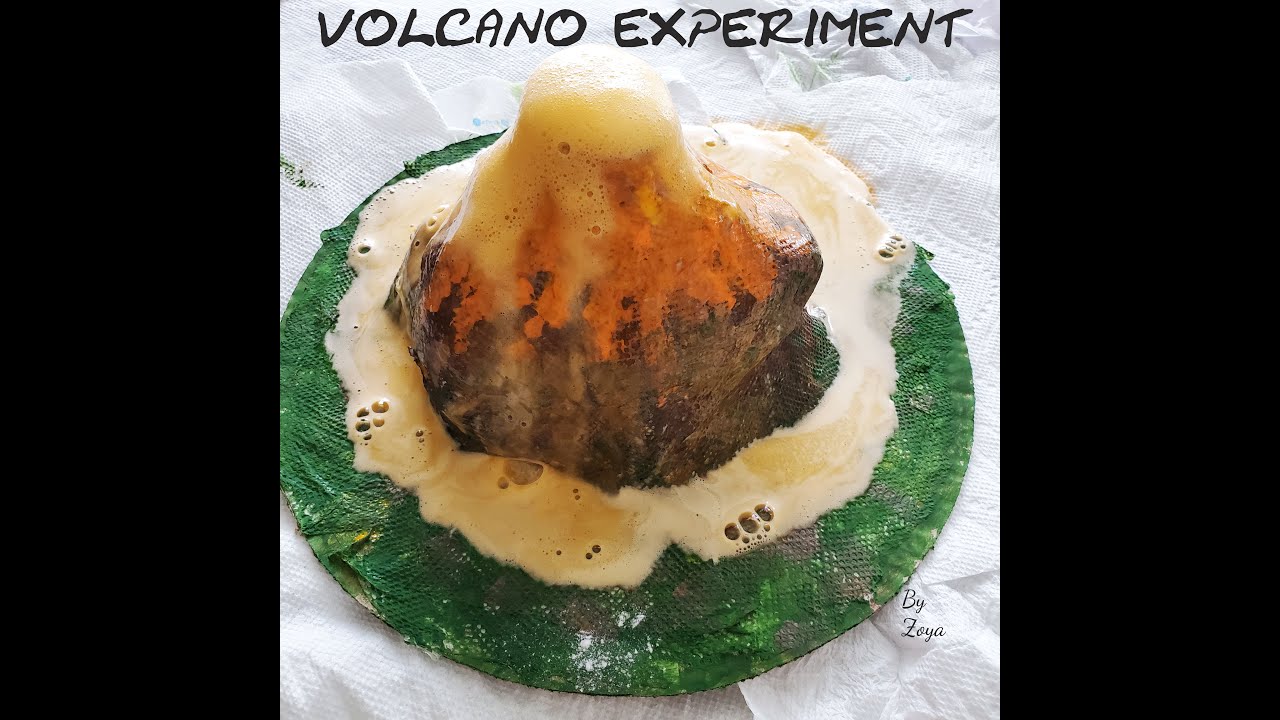 how to make erupting Volcano experiment for science fair: Volcano ...