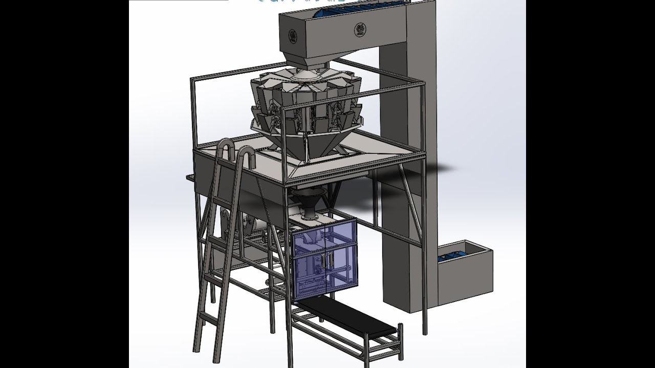 full chips packing machine - YouTube