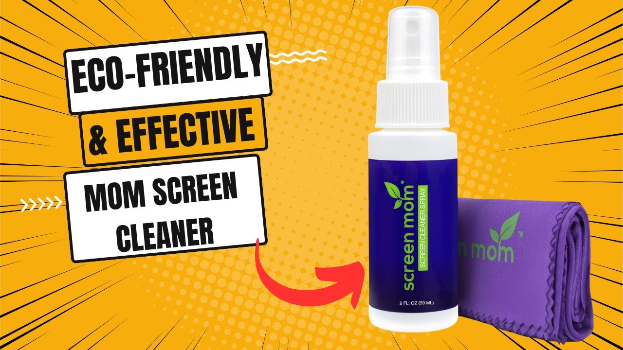 Mom Screen Cleaner - Spotless Screens in Seconds! - YouTube