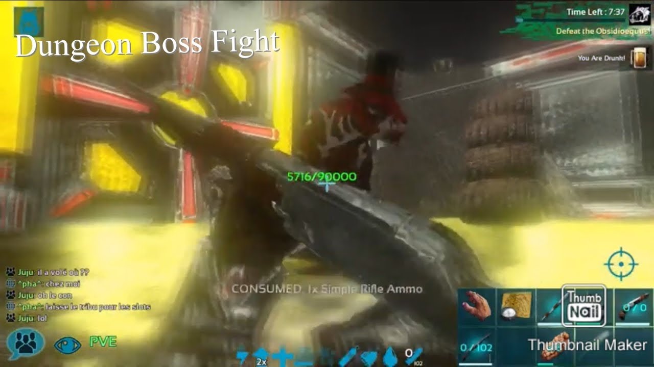 Doing chalico boss on ark - YouTube