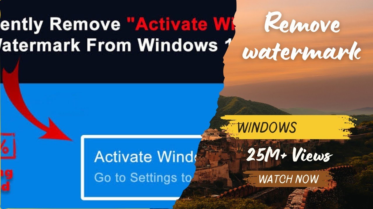 remove windows activation watermark || how to remove windows activation ...