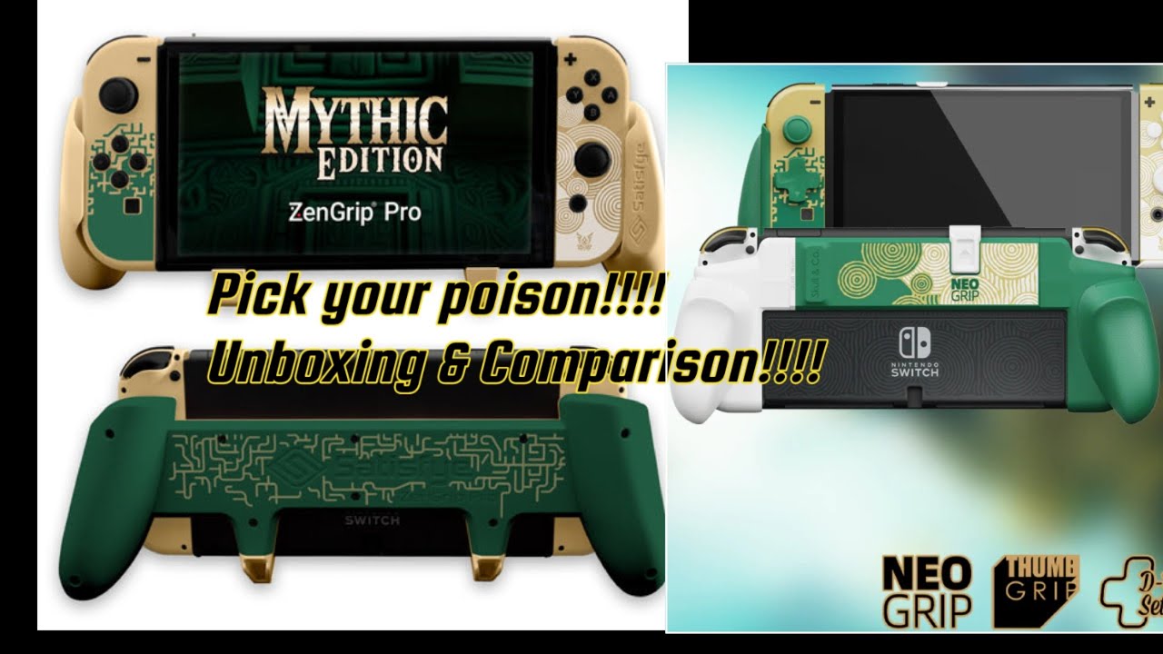 Satisfye Mythic Zelda TOTK Grip Unboxing & NEO SKULL Zelda TOTK Grip ...