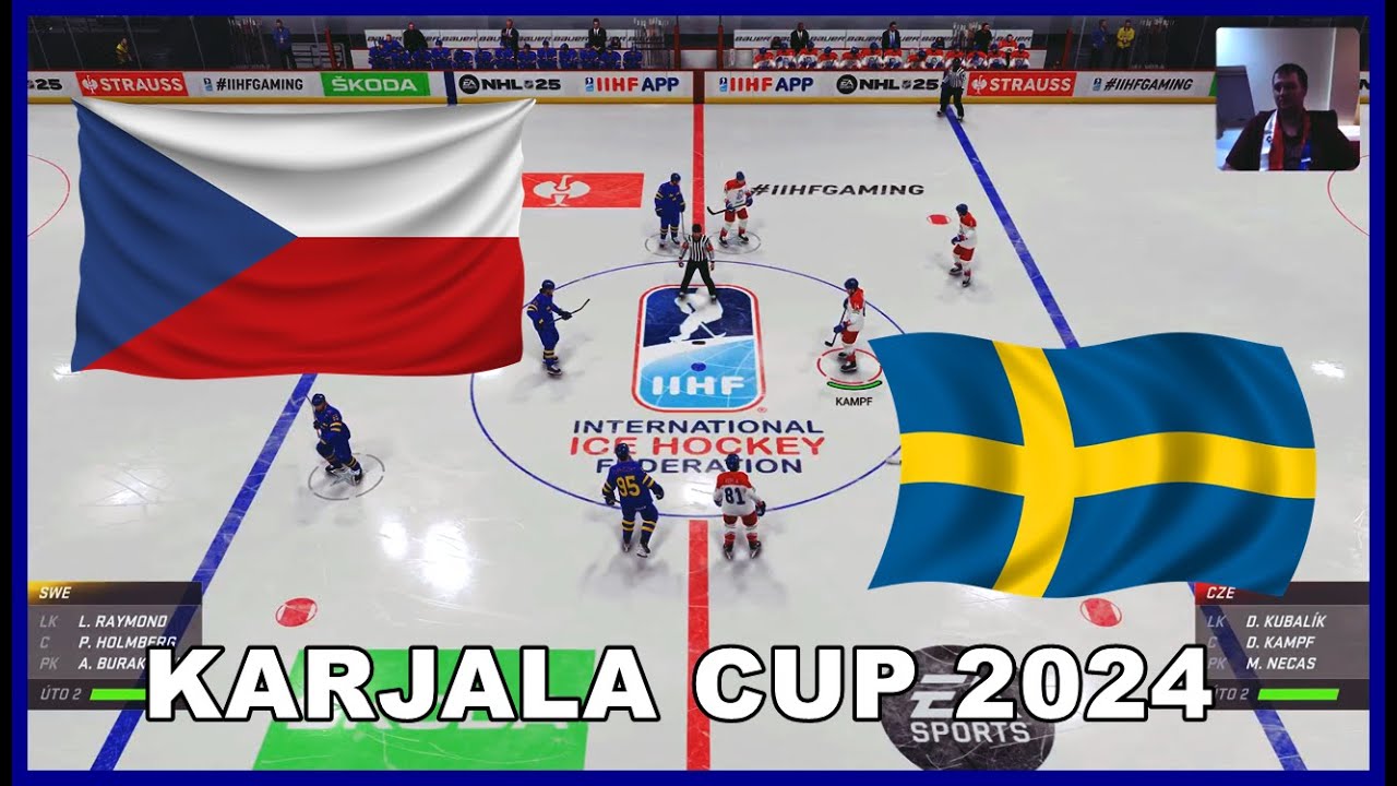 ČESKO VS ŠVÉDSKO |KARJALA CUP 2024 |NHL 25 |PS5 - YouTube