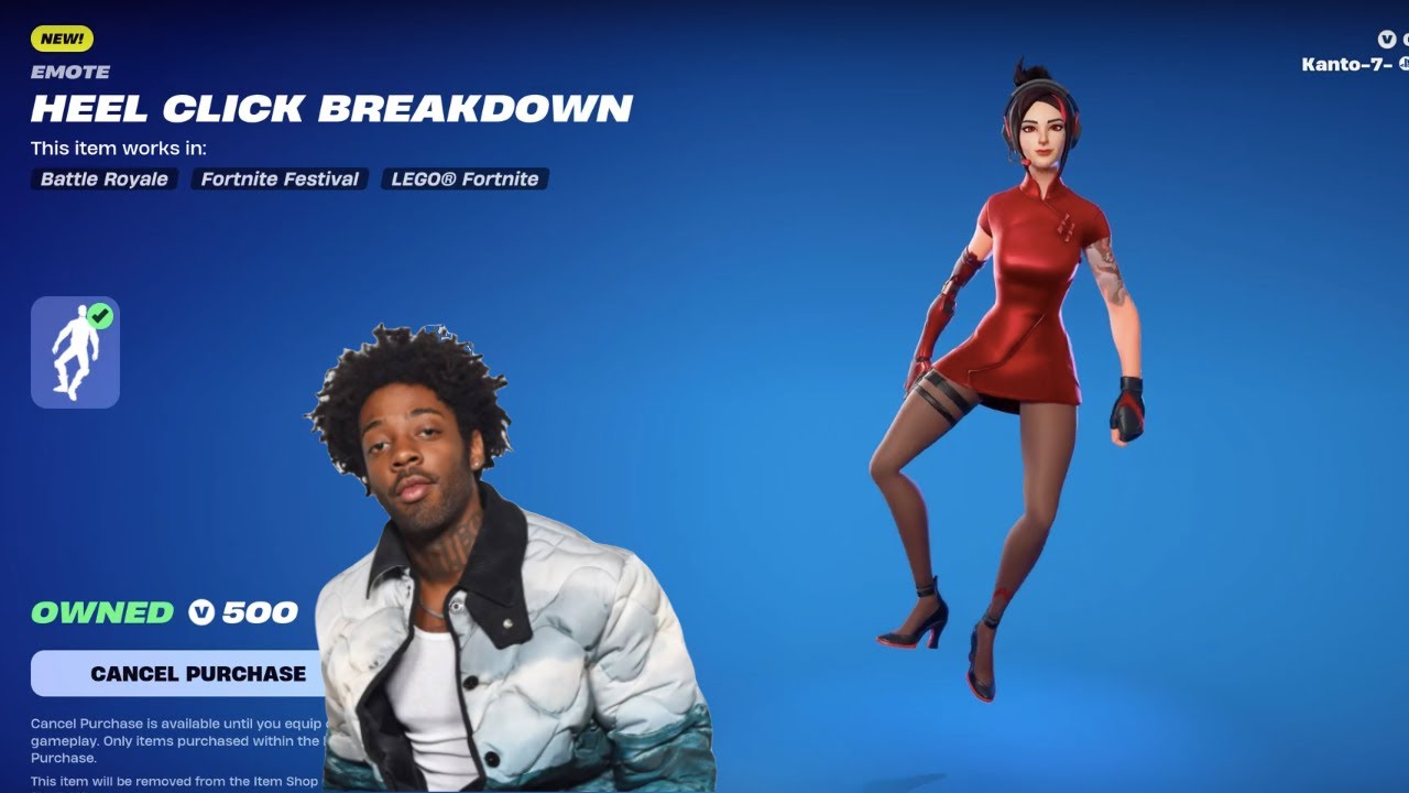 New "Heel Click Breakdown" Emote (Brent Faiyaz) - YouTube