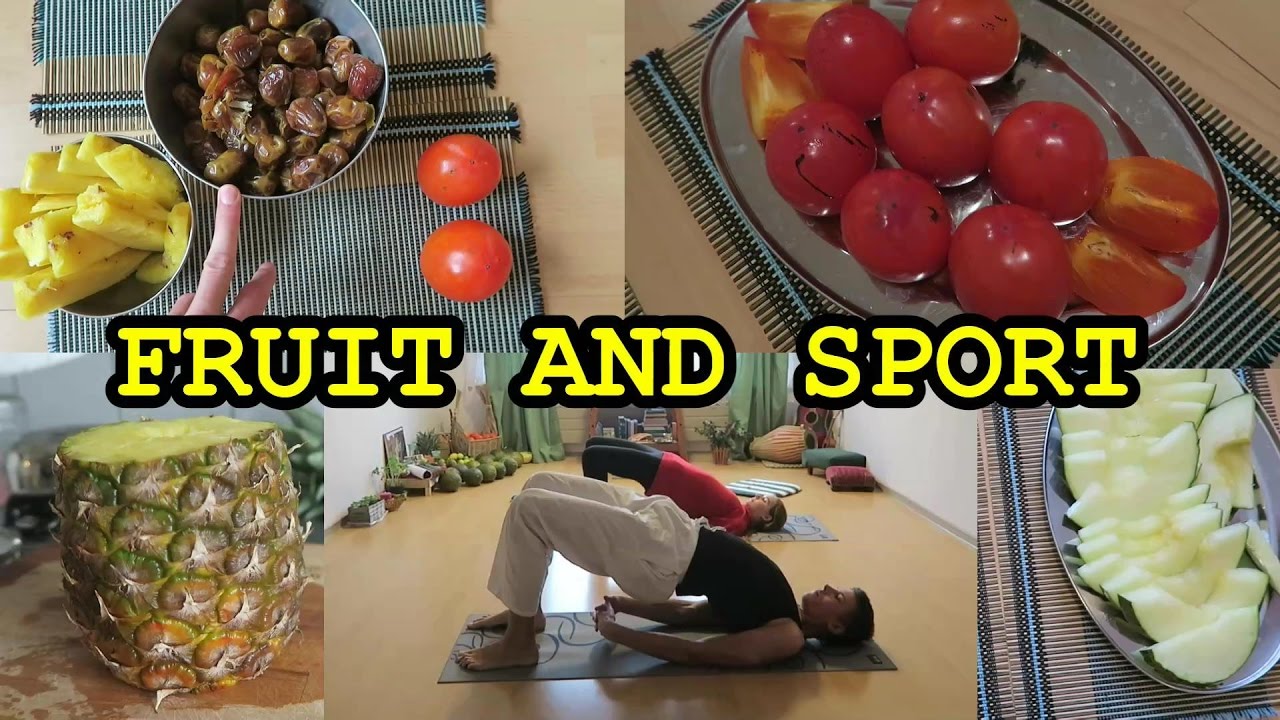 Fruit and Sport - What we eat in a day - fruitarian challenge - YouTube