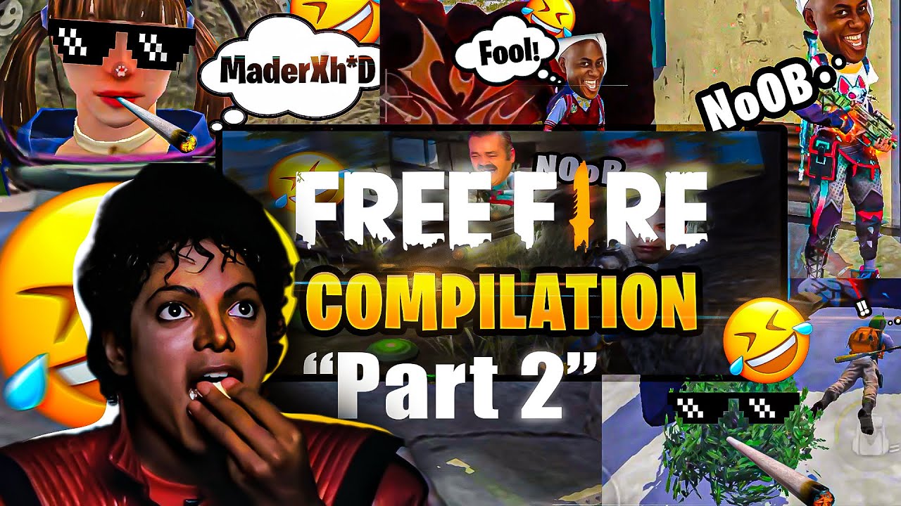 FREE FIRE FUNNIEST COMPILATION😂 PART_2 - ff funny moments - crystal ...