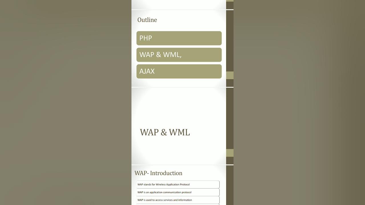 WAP and WML - YouTube