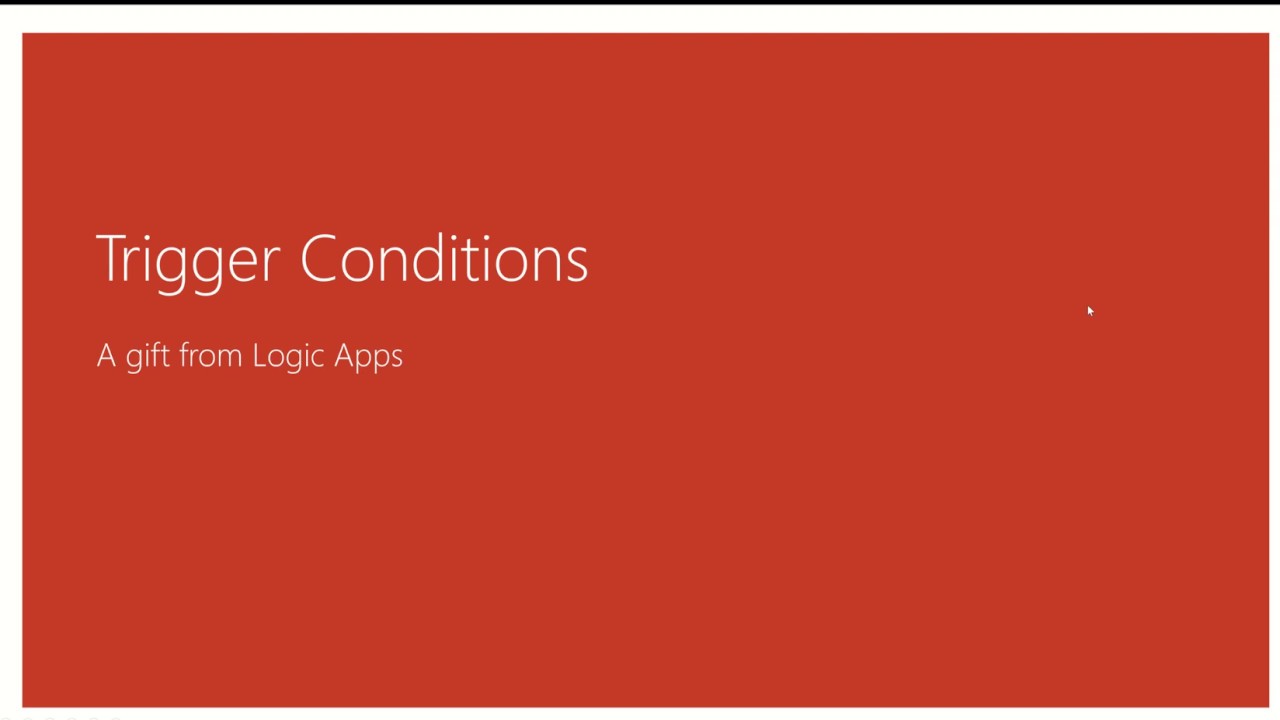 Friday Functions Series | New! Trigger Conditions - YouTube