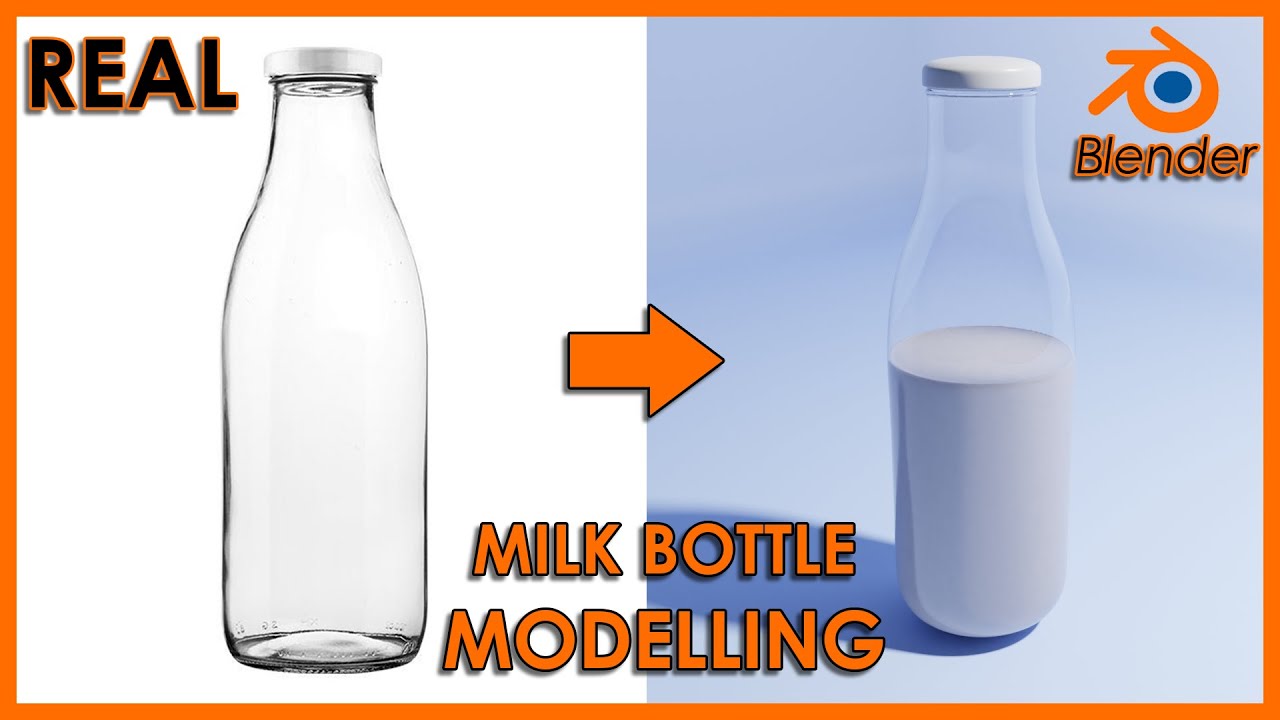 Milk Bottle Modelling Timelapse | Blender 2.9 | Capuccino 3D - YouTube