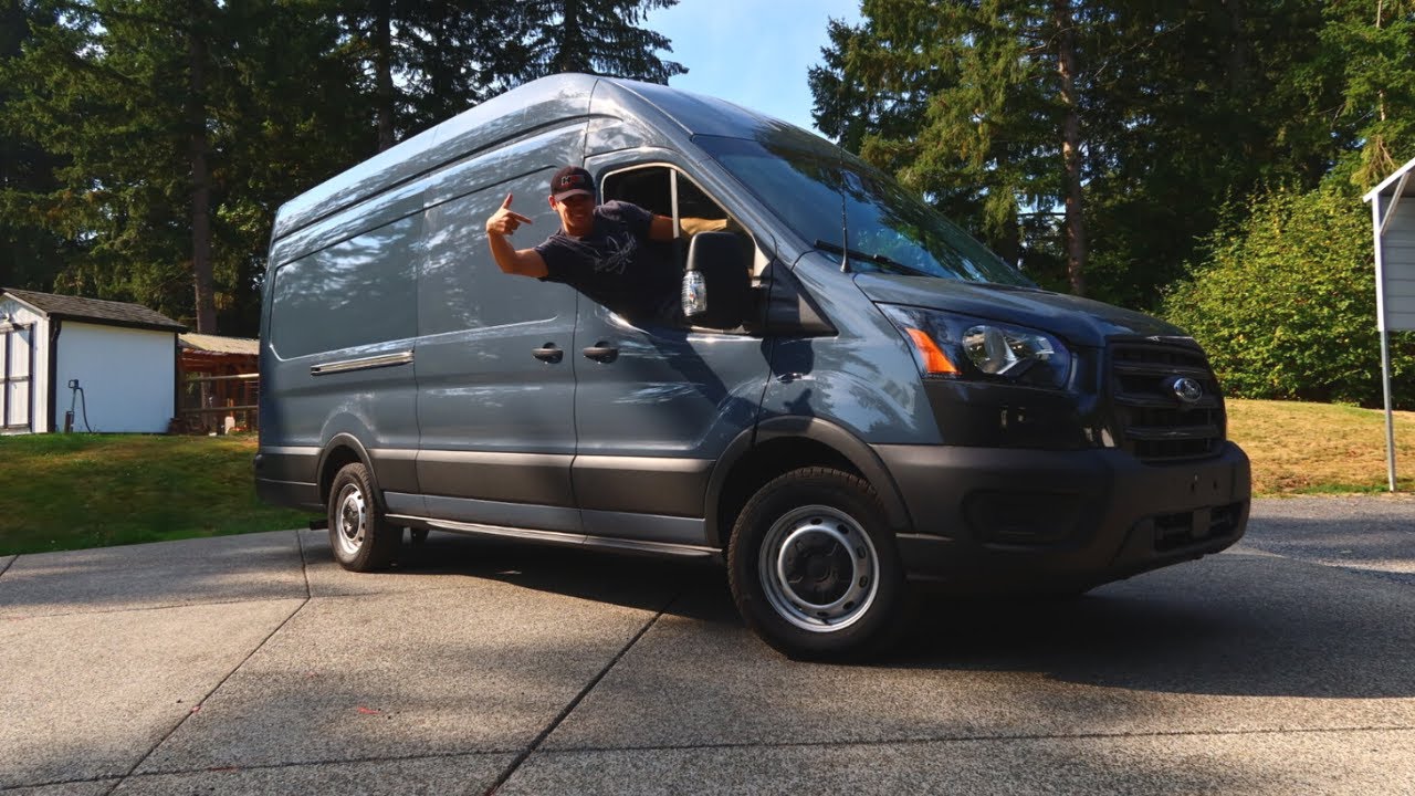 THE VAN OF OUR DREAMS IS FINALLY HERE, TRANSIT BUILD BEGINS! - YouTube
