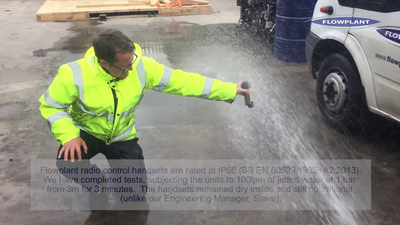 Radio Handset IP66 Verification Test - YouTube