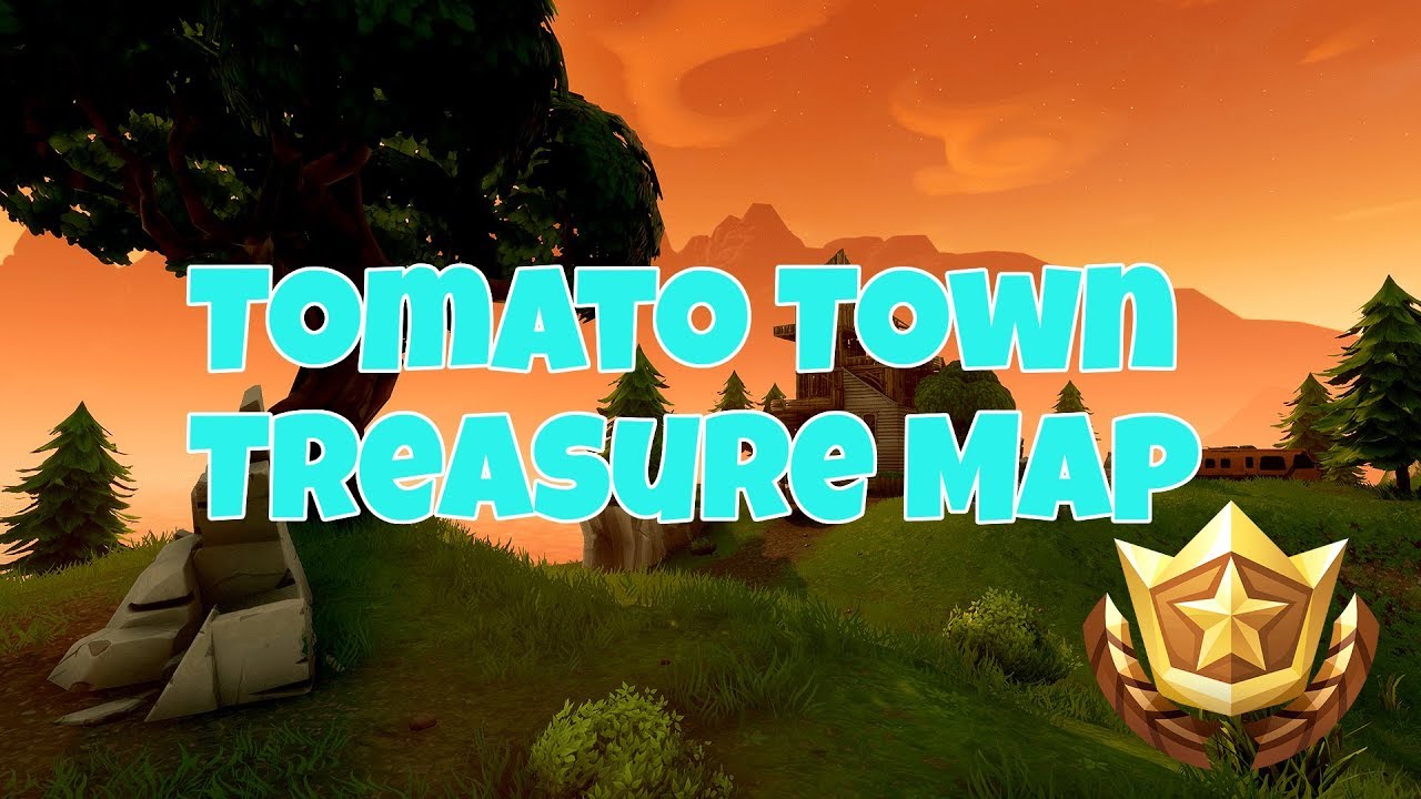 Fortnite Battle Royale Season 4 - Tomato Town Treasure Map! - YouTube
