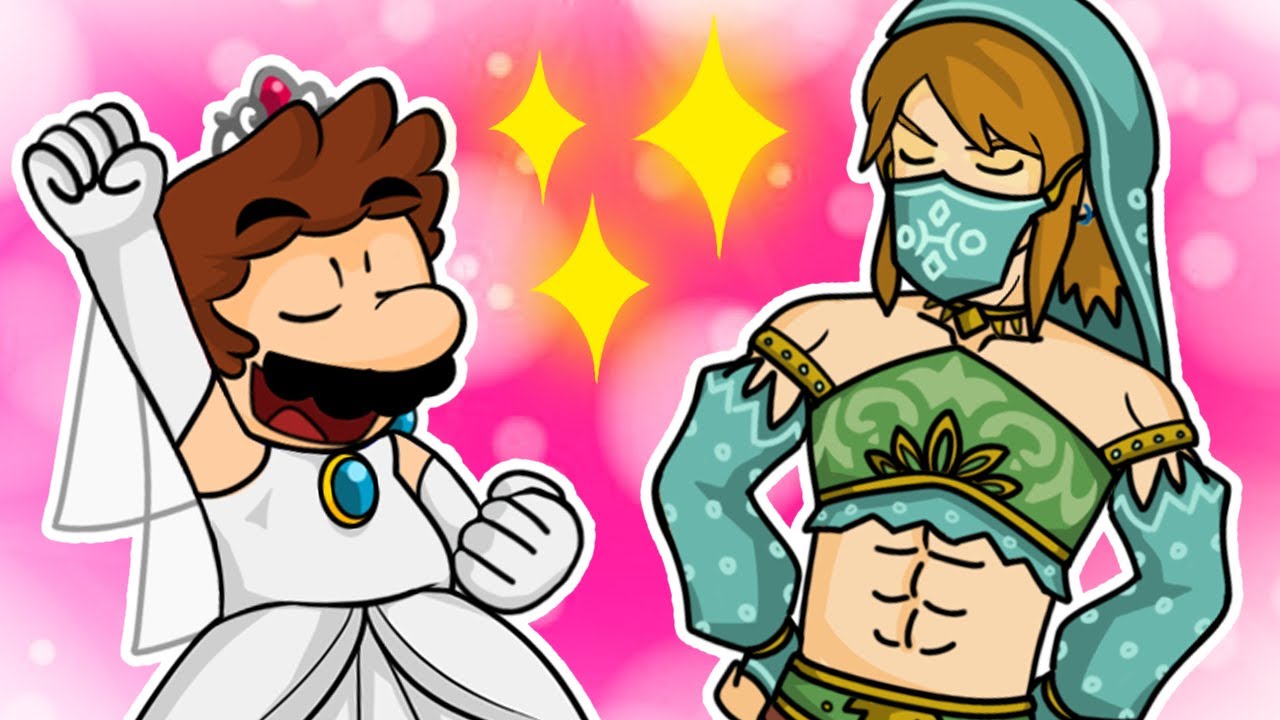 When Mario and Link CROSS DRESS - YouTube