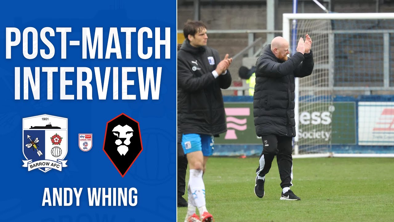 Andy Whing Post-Match: Salford City (H) - YouTube
