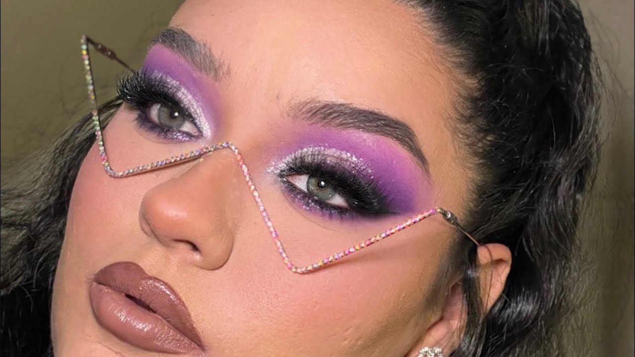 Maquillaje morado 8M 💜(diadelamujer) - YouTube