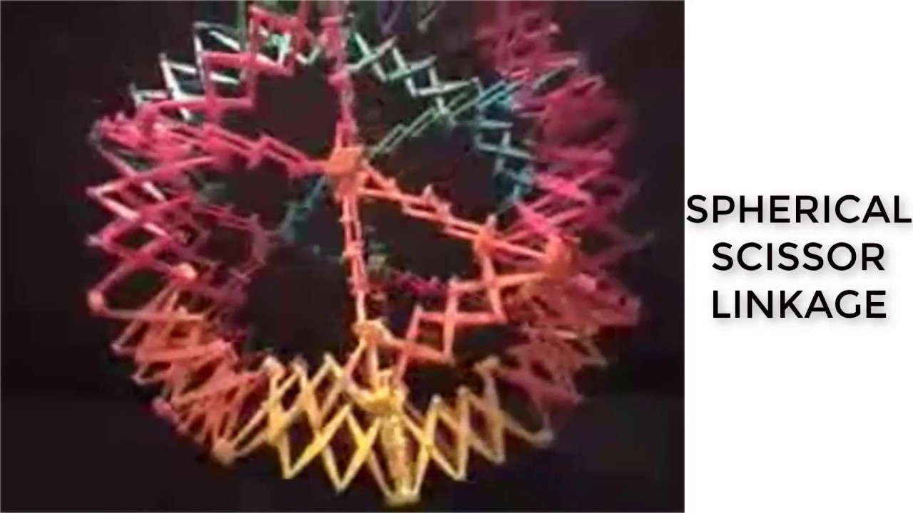 SPHERICAL SCISSOR LINKAGE - YouTube