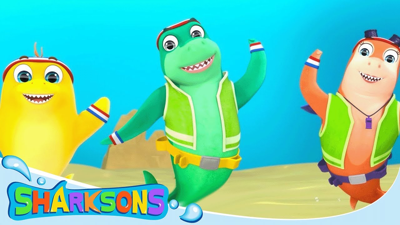 Chomp Chomp Counting Song | The Sharksons - Songs for Kids | Nursery ...