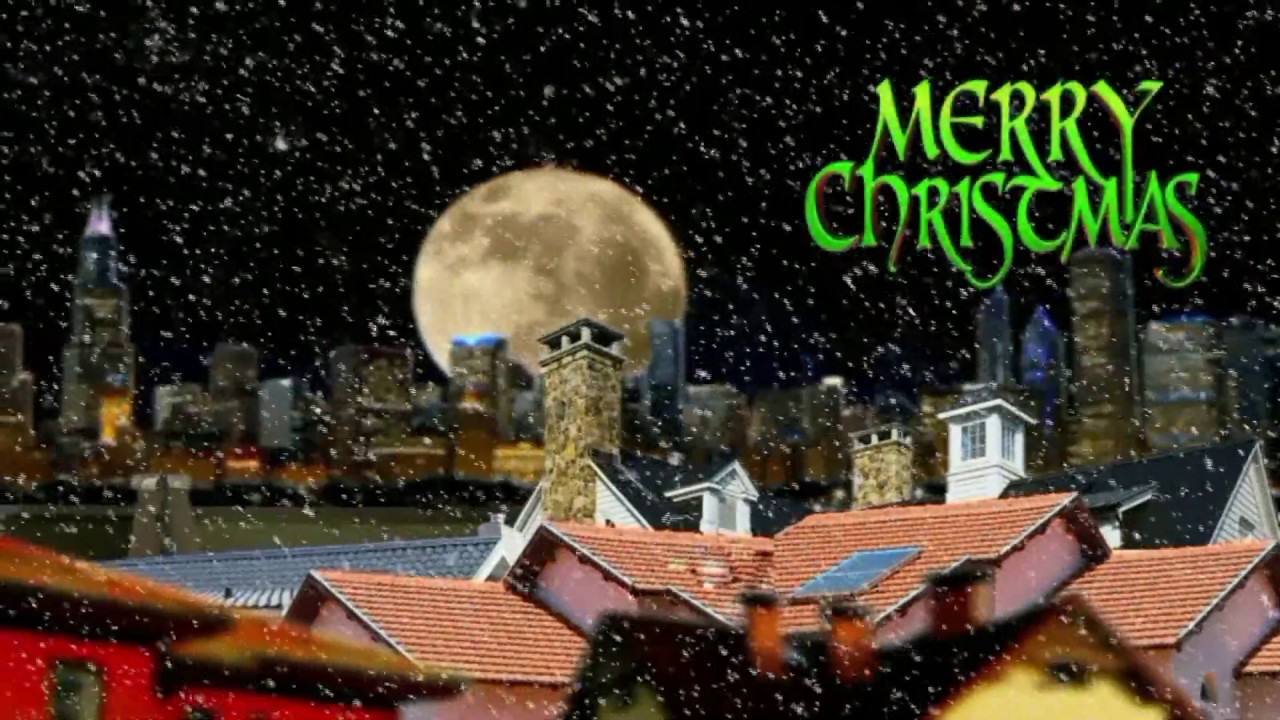 Merry Christmas green screen footage - YouTube