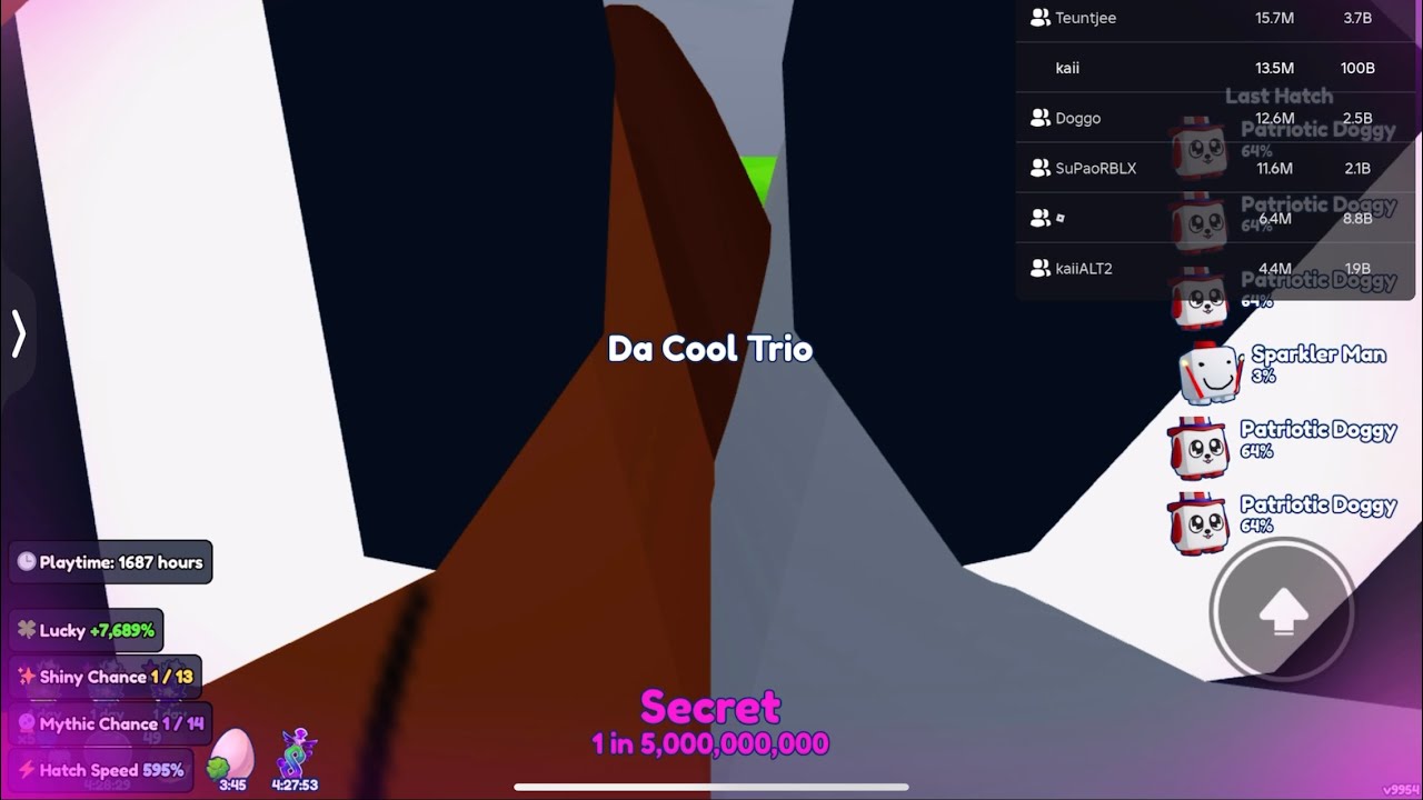 I HATCHED 'DA COOL TRIO' (1/5B) || (Bubble Gum Simulator Infinity ...