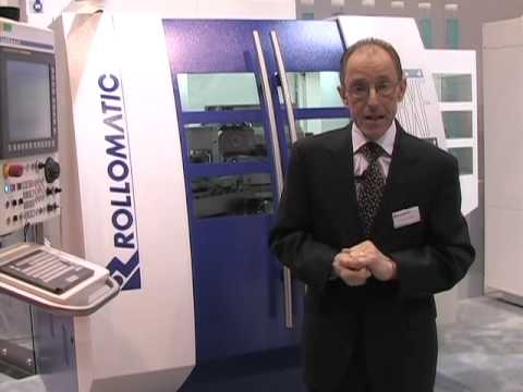 Rollomatic introduces grinding machine for long, thin drills - YouTube