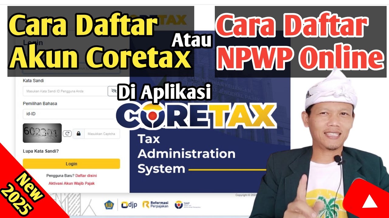 Cara Daftar NPWP OP Online Via CORETAX 2025 - YouTube