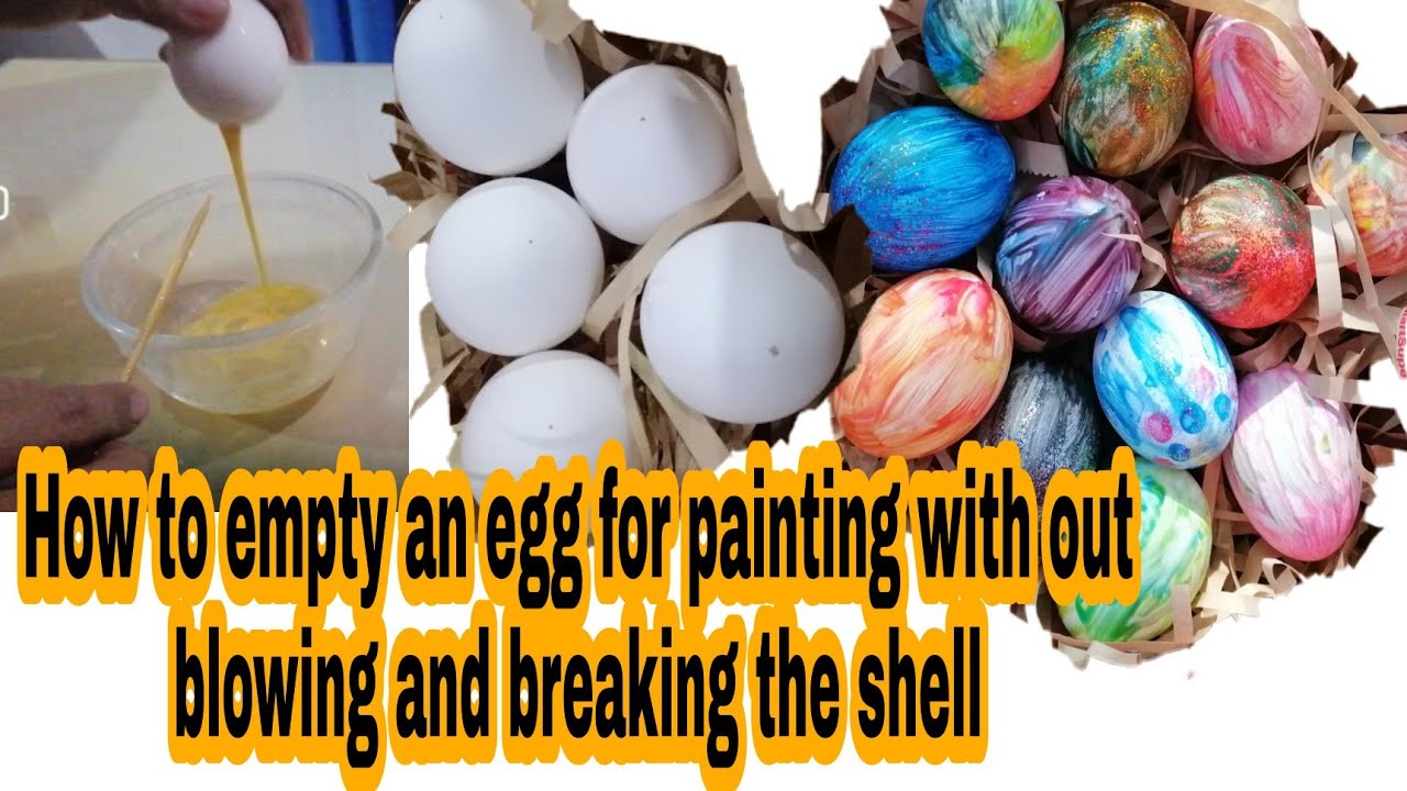 How to empty an egg with out blowing and breaking the shell | Mommy Mea ...