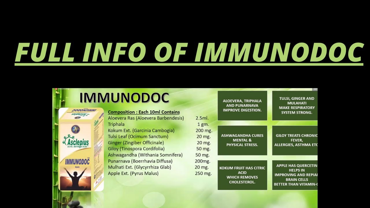 #AWPL #TARANWELLNESS Immunodoc (Product traning part1) - YouTube