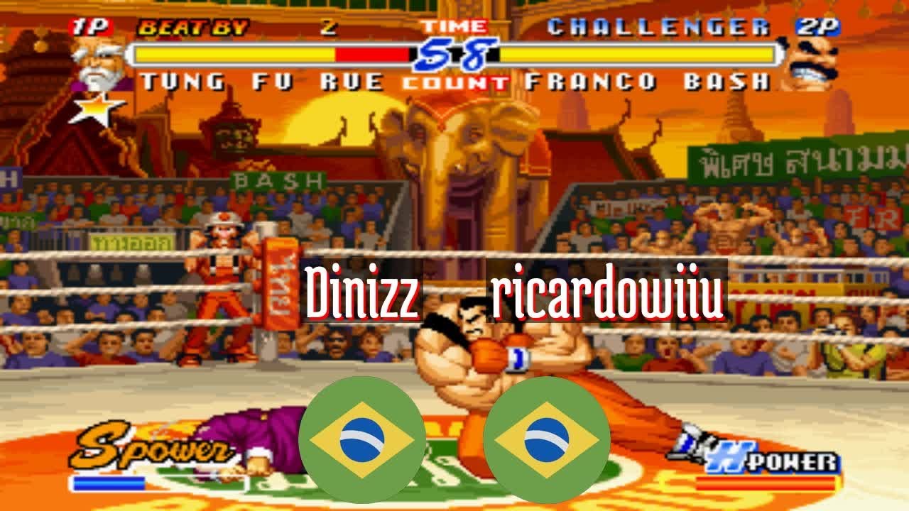 FT10 @rbff2h: Dinizz (BR) vs ricardowiiu (BR) [Real Bout Fatal Fury 2 ...