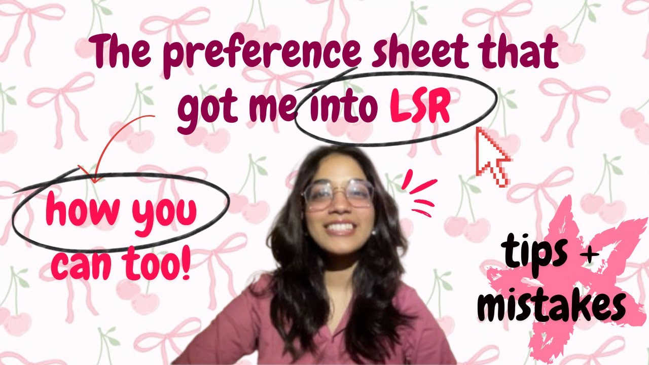 How to make a FOOLPROOF preference sheet || By a LSR STUDENT - YouTube