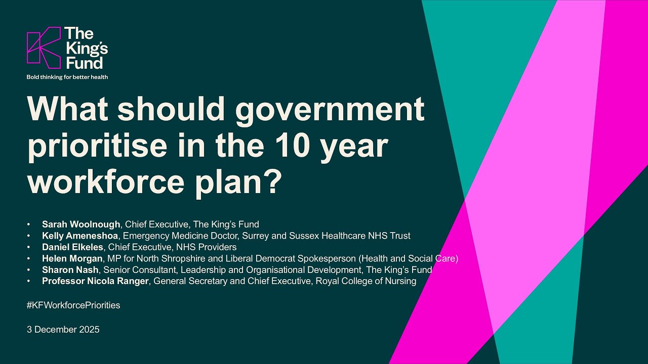 What should government prioritise in the 10 Year Workforce Plan? - YouTube