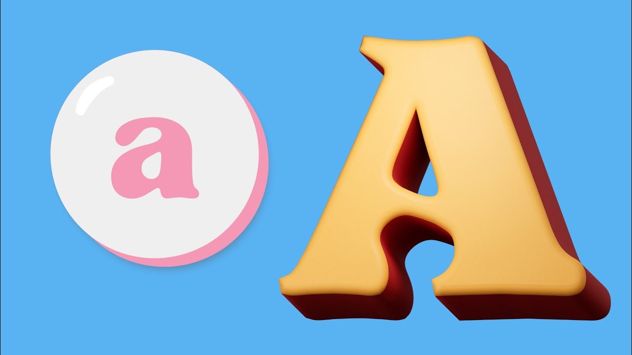 La letra A para niños APRENDER LAS LETRAS - YouTube