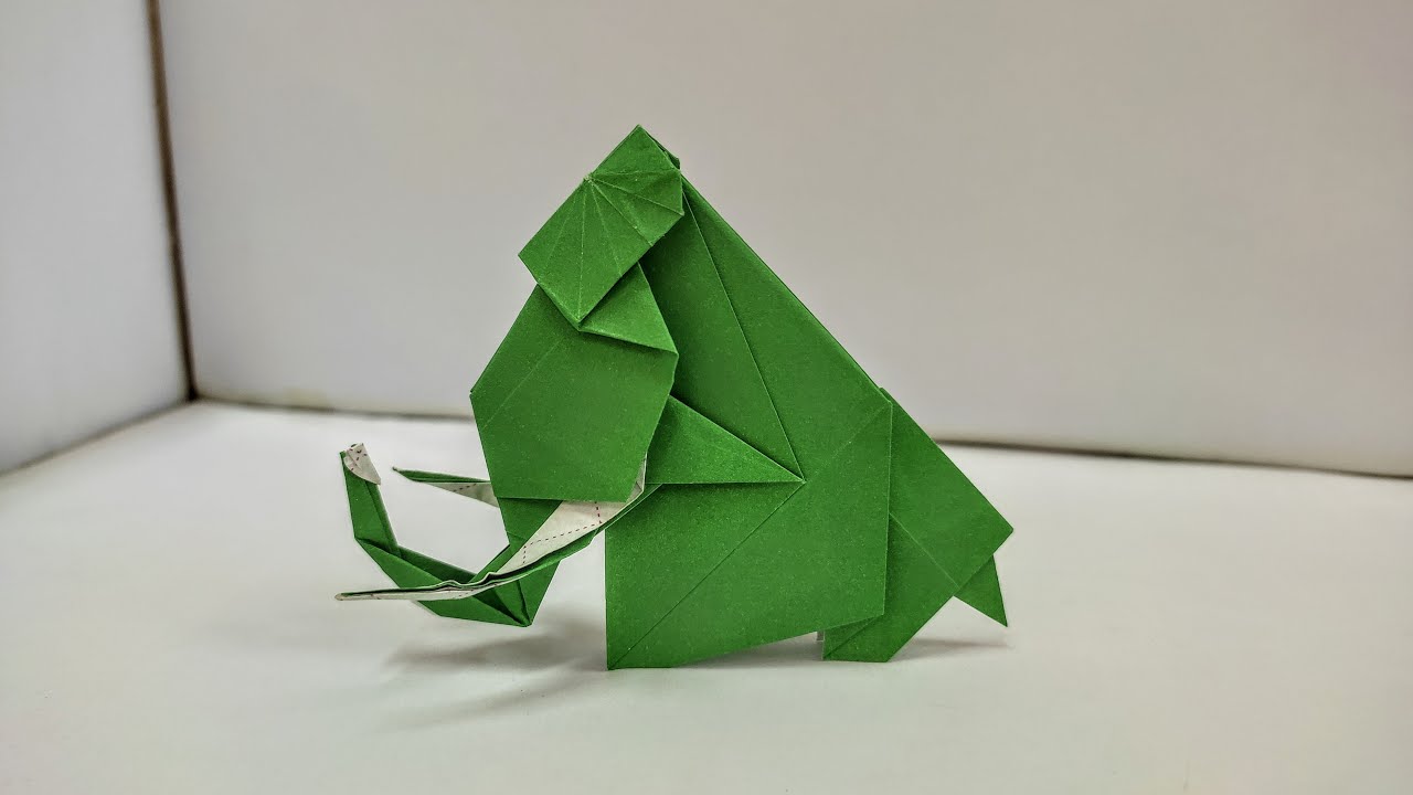 Origami Mammoth Tutorial | How To Make A Paper Mammoth - YouTube