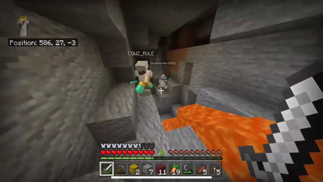 minecraft noob vs 2 noob hunters Part 1 - YouTube