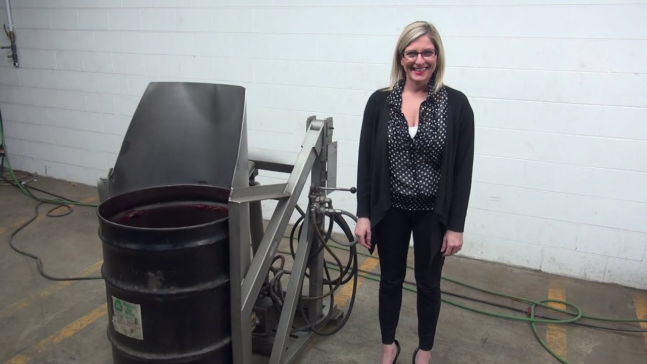 55 Gallon Stainless Steel Barrel Dumper - YouTube