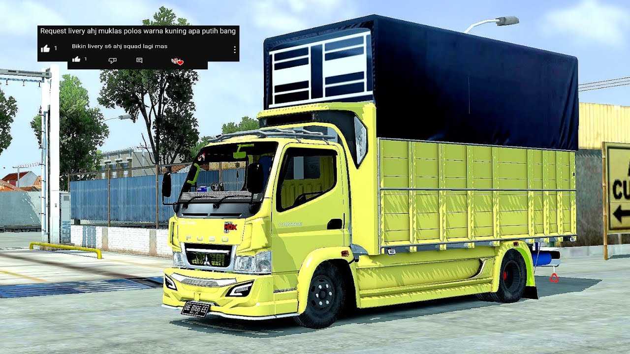 MITSUBISHI CANTER HD-X 125 PS || LIVERY MOD CANTER S6 PO VAR. AHJ SQUAD ...
