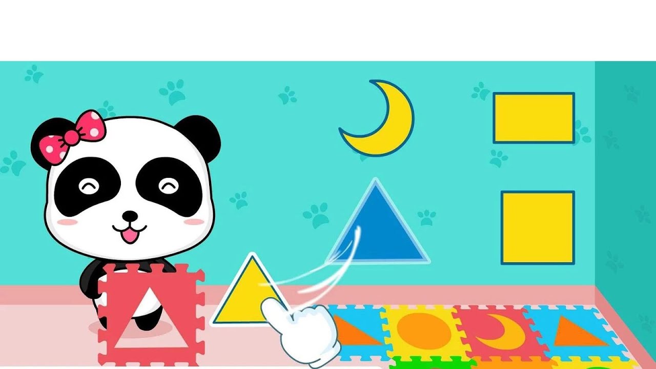Baby Panda Learns Shapes HD | Baby Panda Games For Kids | Kids ...