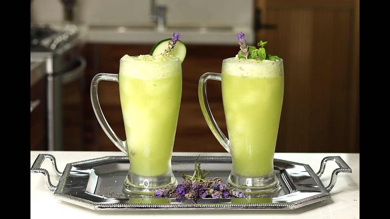 BEBIDA PEPINO FRESH con té de lavanda - YouTube