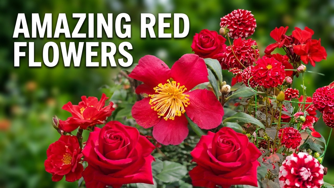 Red Flowering Plants