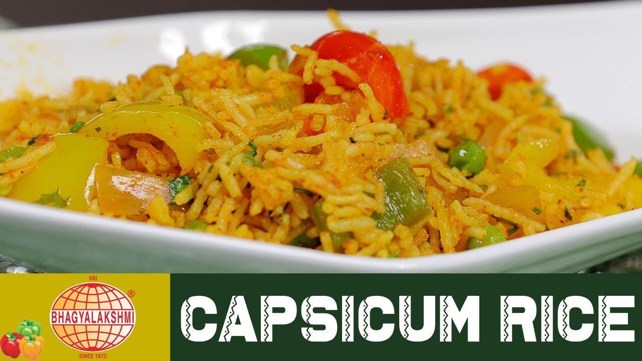 Capsicum Rice recipes By Mukta Nagraj - YouTube