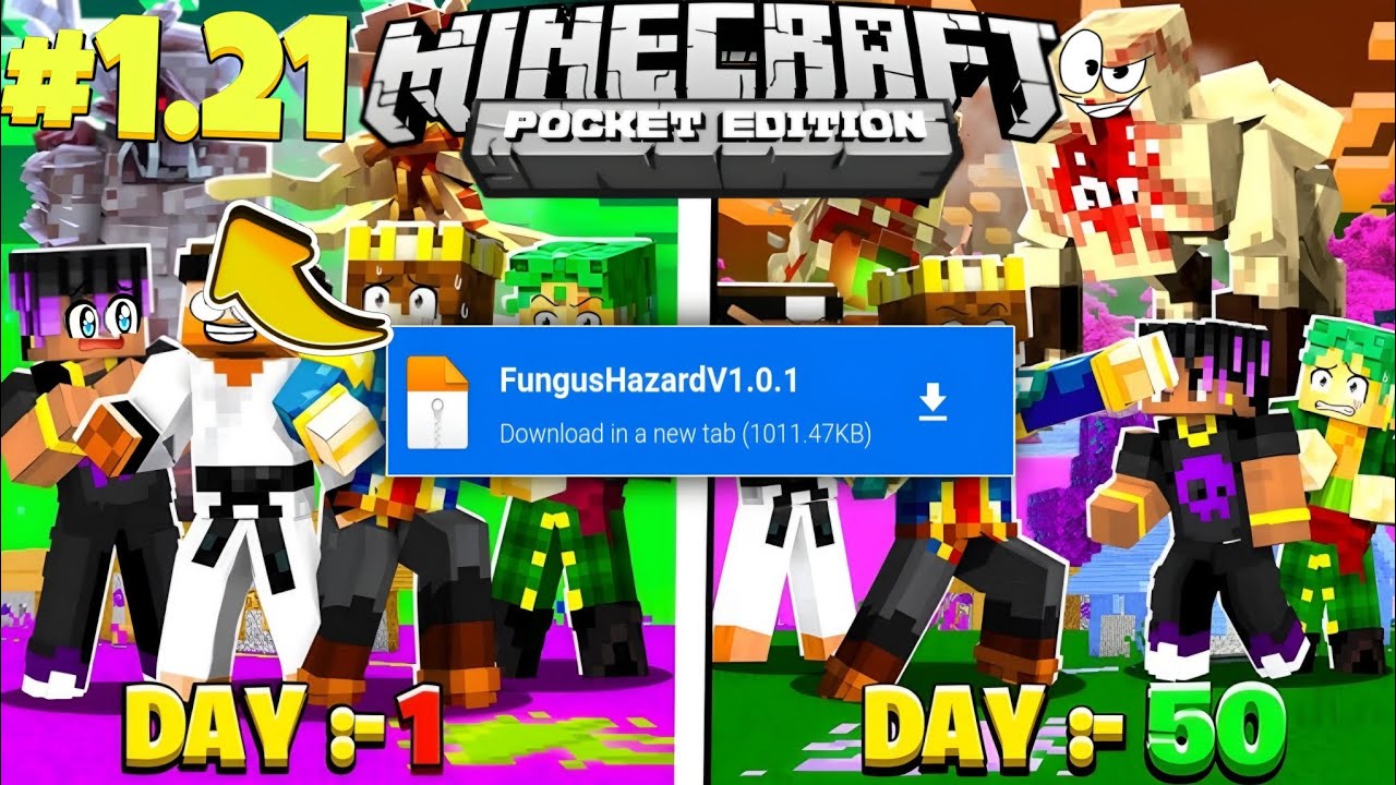 HOW TO DOWNLOAD FUNGAL OUTBREAK 🔥 MOD IN MINECRAFT PE 1.21 || # ...
