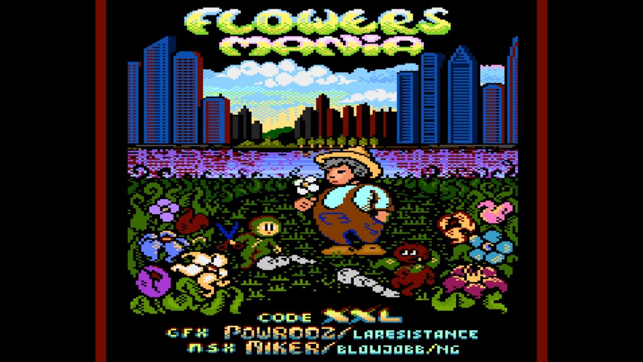 ATARI XL / XE =+ FLOWERS MANIA - YouTube
